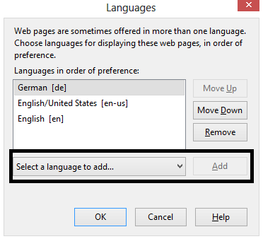How To Change Preferred Language For Displaying Webpages In Firefox - I ...