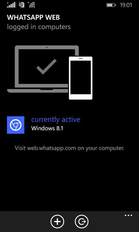 Log In To WhatsApp Web Version From Windows Phone - I Have A PC