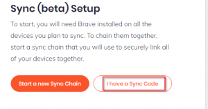 How To Setup Sync In Brave Browser - I Have A PC