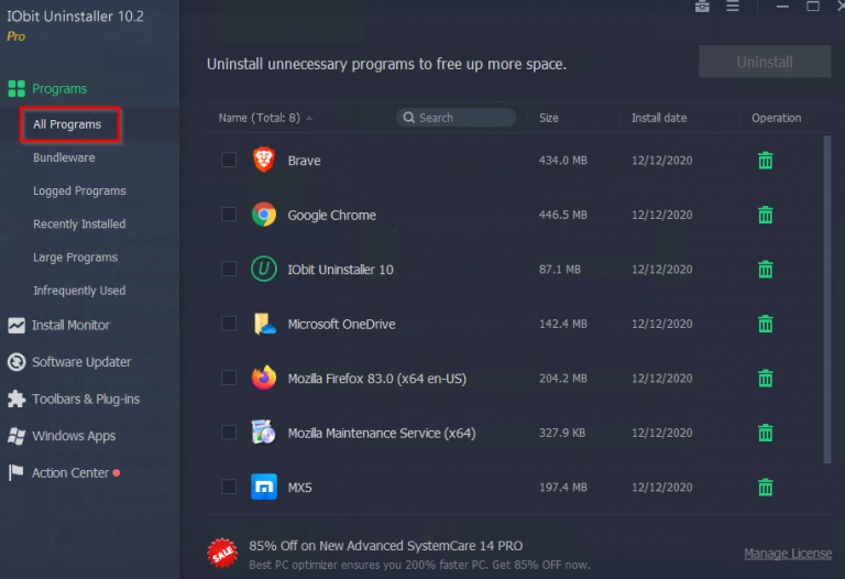 Free Giveaway: IObit Uninstaller PRO - I Have A PC
