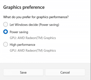 Change Graphics Preferences For Apps In Windows 11 - I Have A PC