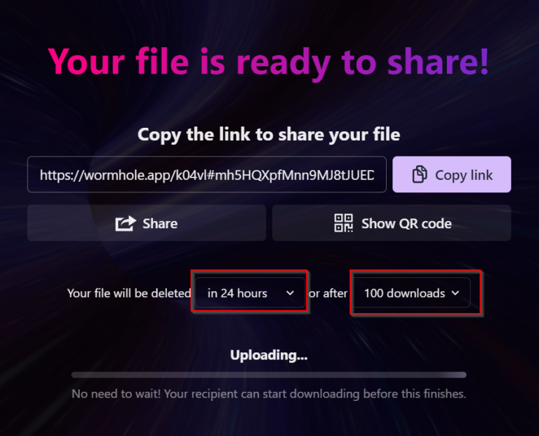 Securely Send Files Online With Wormhole - I Have A PC