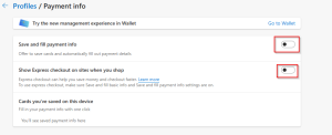 How to Toggle Express Checkout in Microsoft Edge - I Have A PC