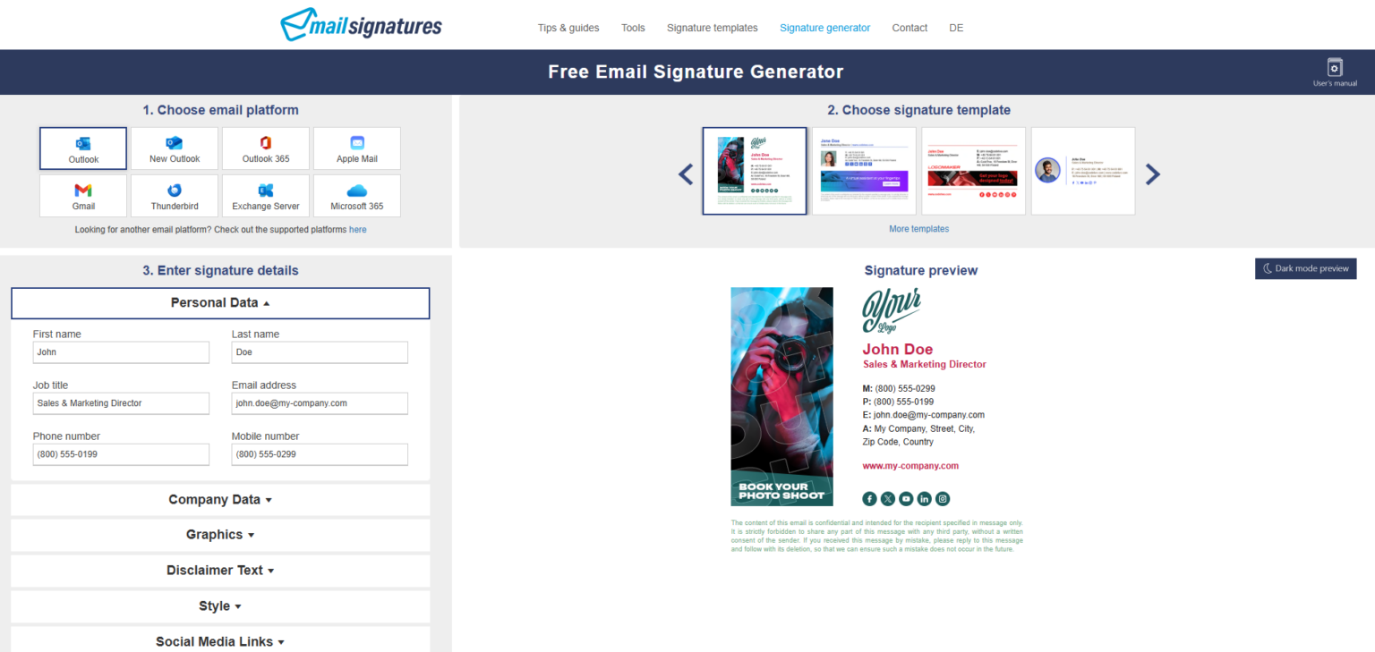 5 Free Online Tools for Designing Email Signature - I Have A PC