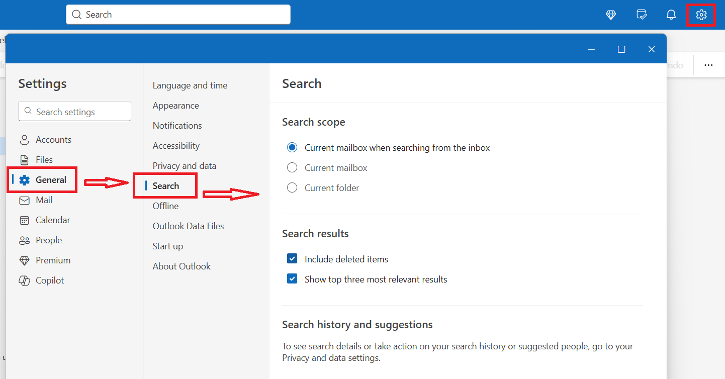 How to Change the Search Scope in Outlook - I Have A PC