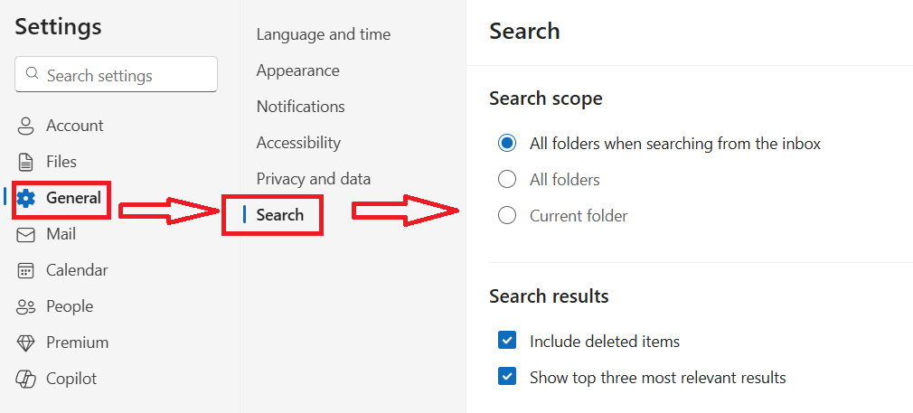 How to Change the Search Scope in Outlook - I Have A PC