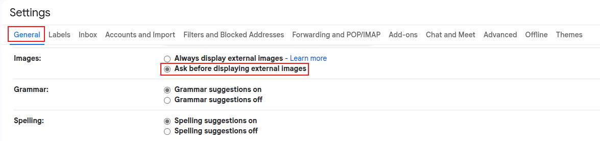 How to Turn External Images On or Off in Gmail Messages - I Have A PC